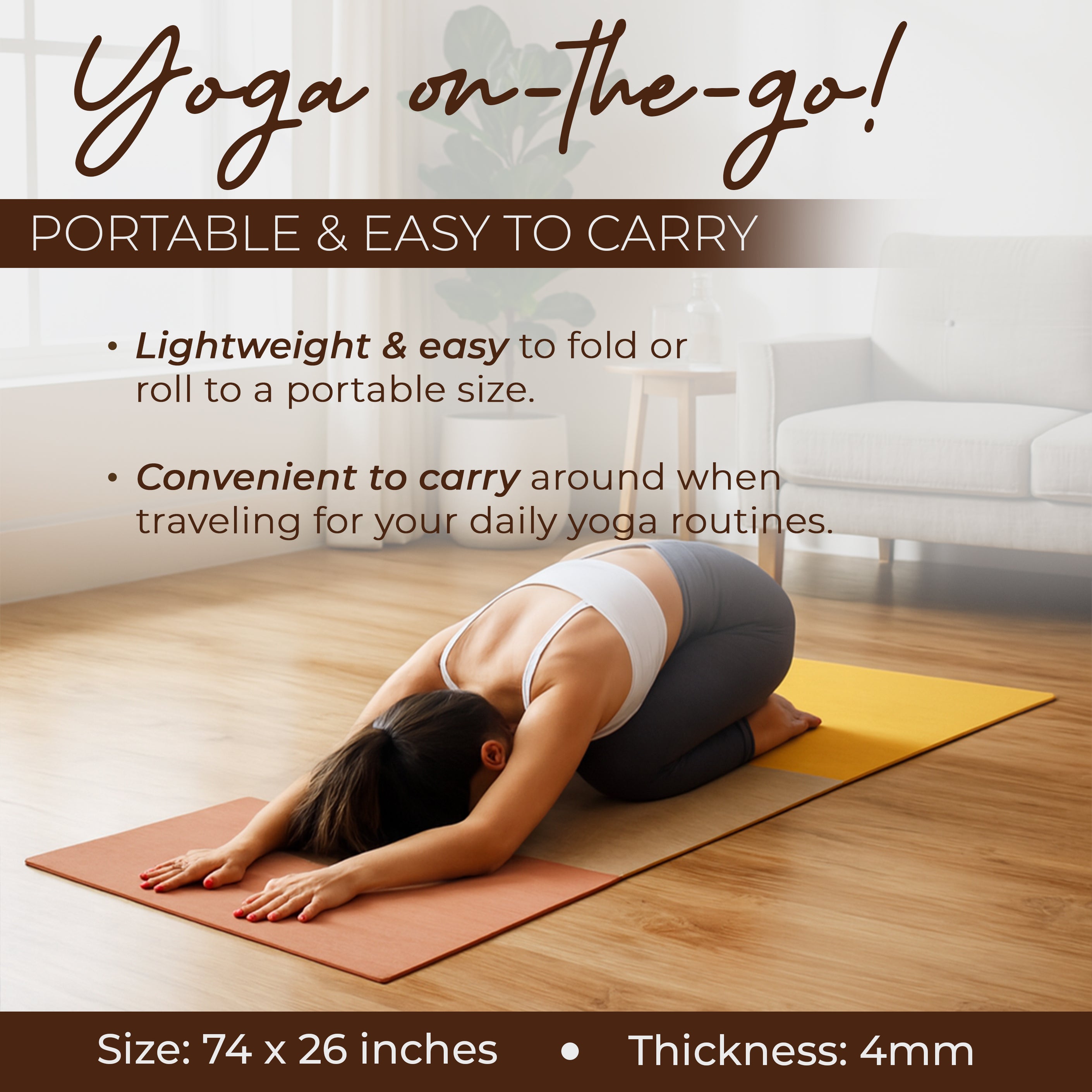 Organic Cotton Yoga Mat – Soft, Natural & Durable – Gayo
